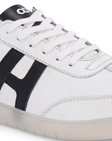Overdrive Henry White Color Leather Lace Up Sneakers For Men ...